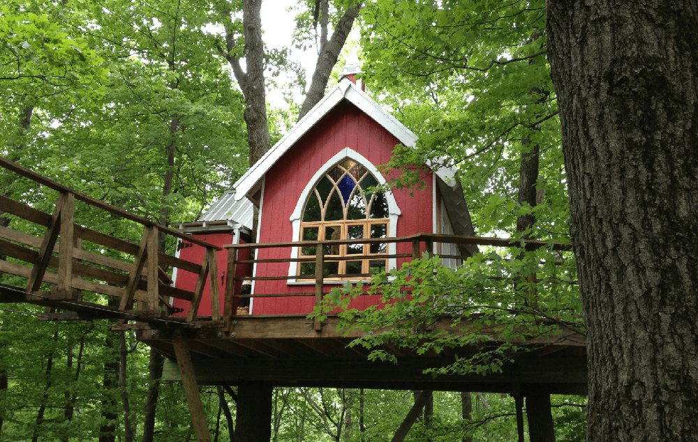 An Adult Spin On A Childhood Favorite: The Tree House | Here & Now