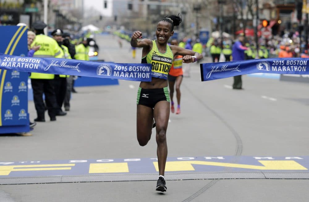 Kenyan Rotich Wins Women's Race In 119th Boston Marathon | WBUR News
