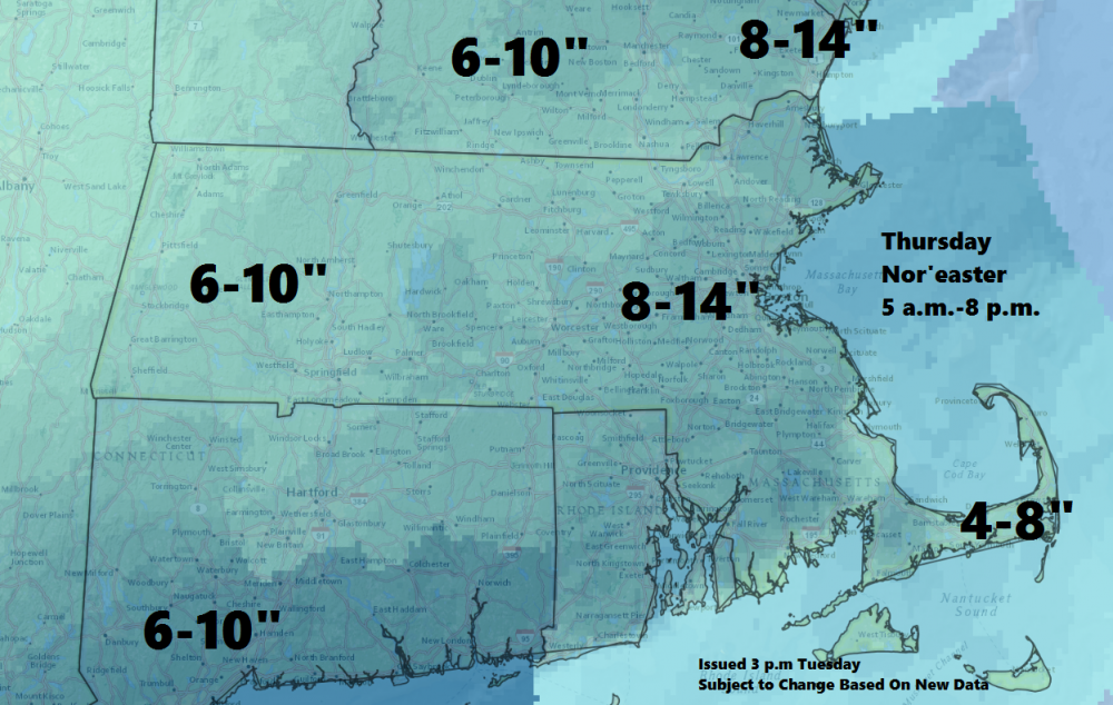 Forecast: Heavy Snow Coming Thursday | WBUR News
