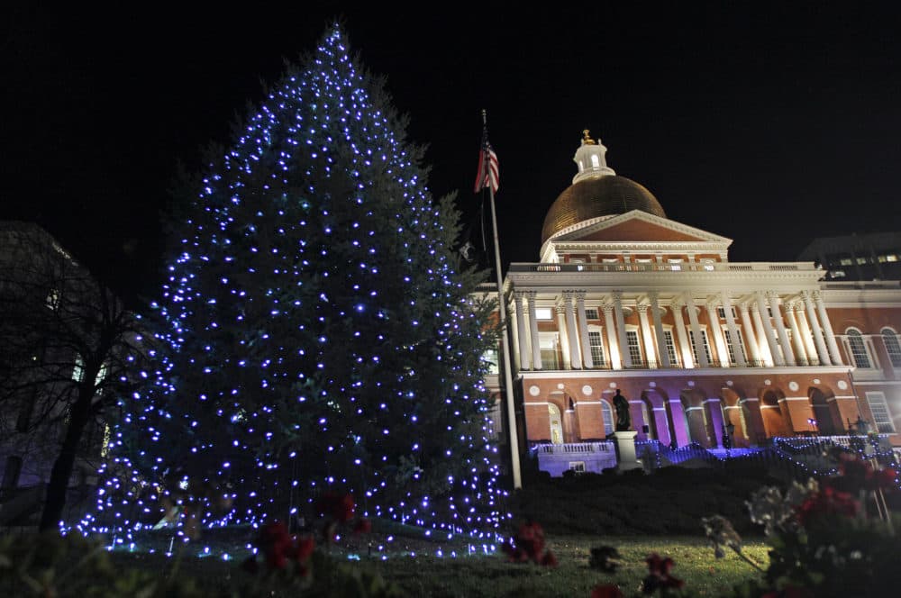 State House Christmas Tree Dedicated To Military Families | WBUR News
