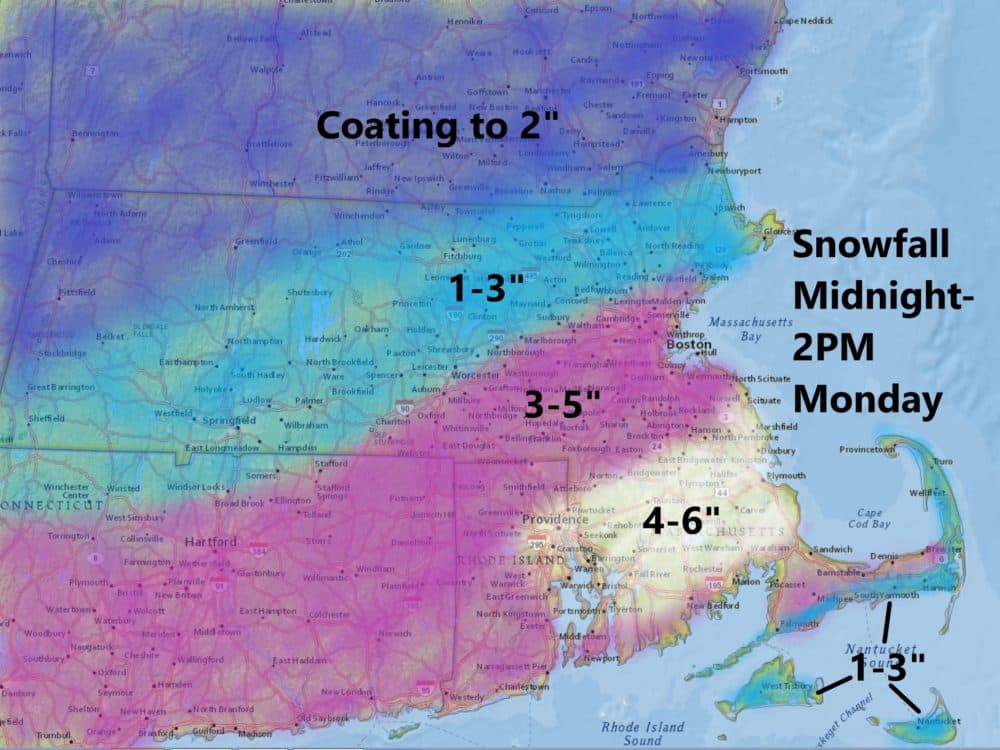 Forecast: Snow Ends Today, Cold Pattern Ahead | WBUR News