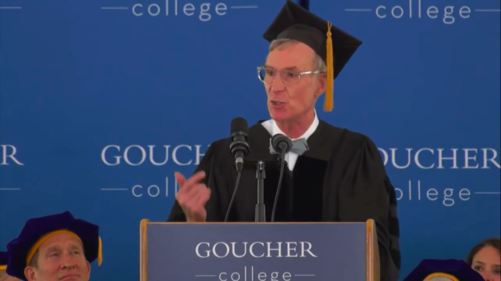 'Take Charge Of Earth': Bill Nye Delivers Goucher College Commencement ...