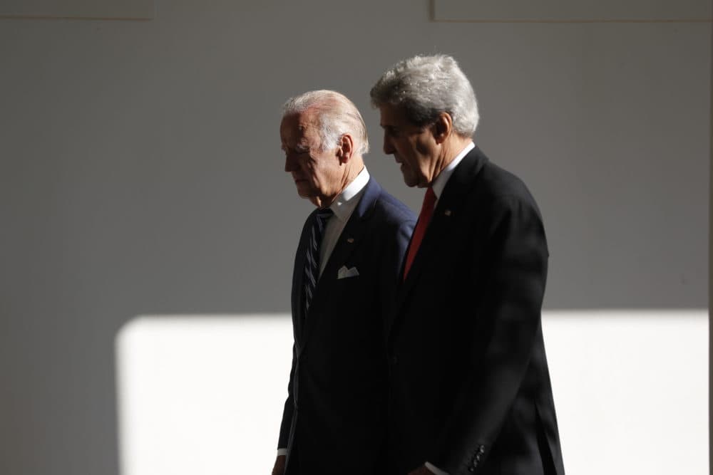 Biden Wins Kerry Endorsement, Touts World Experience | WBUR News