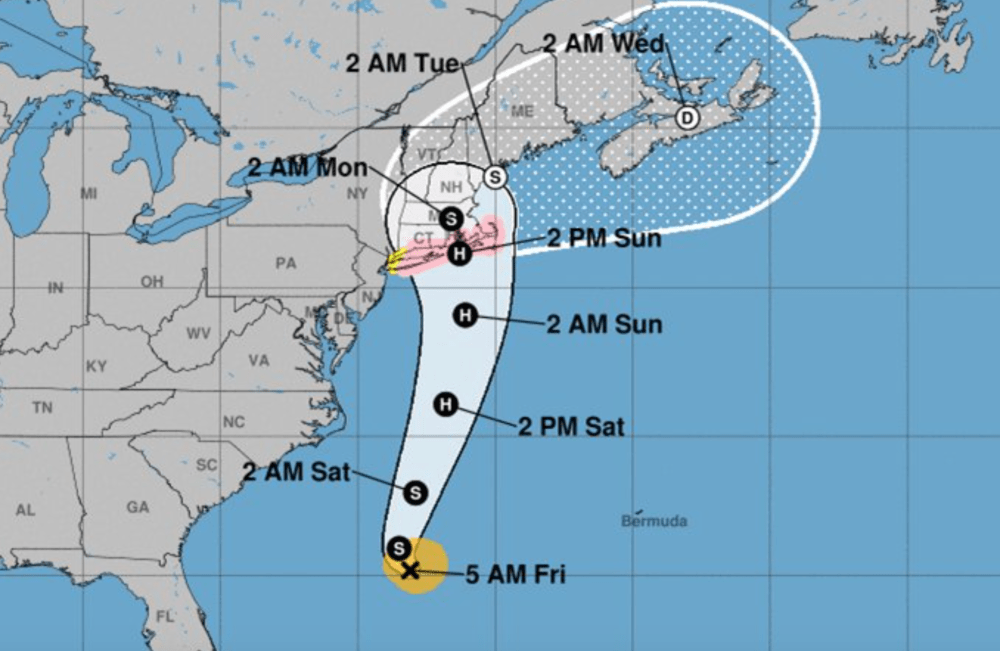 Tropical Storm Could Reach Mass. Coast As Hurricane, Bring Storm Surge ...