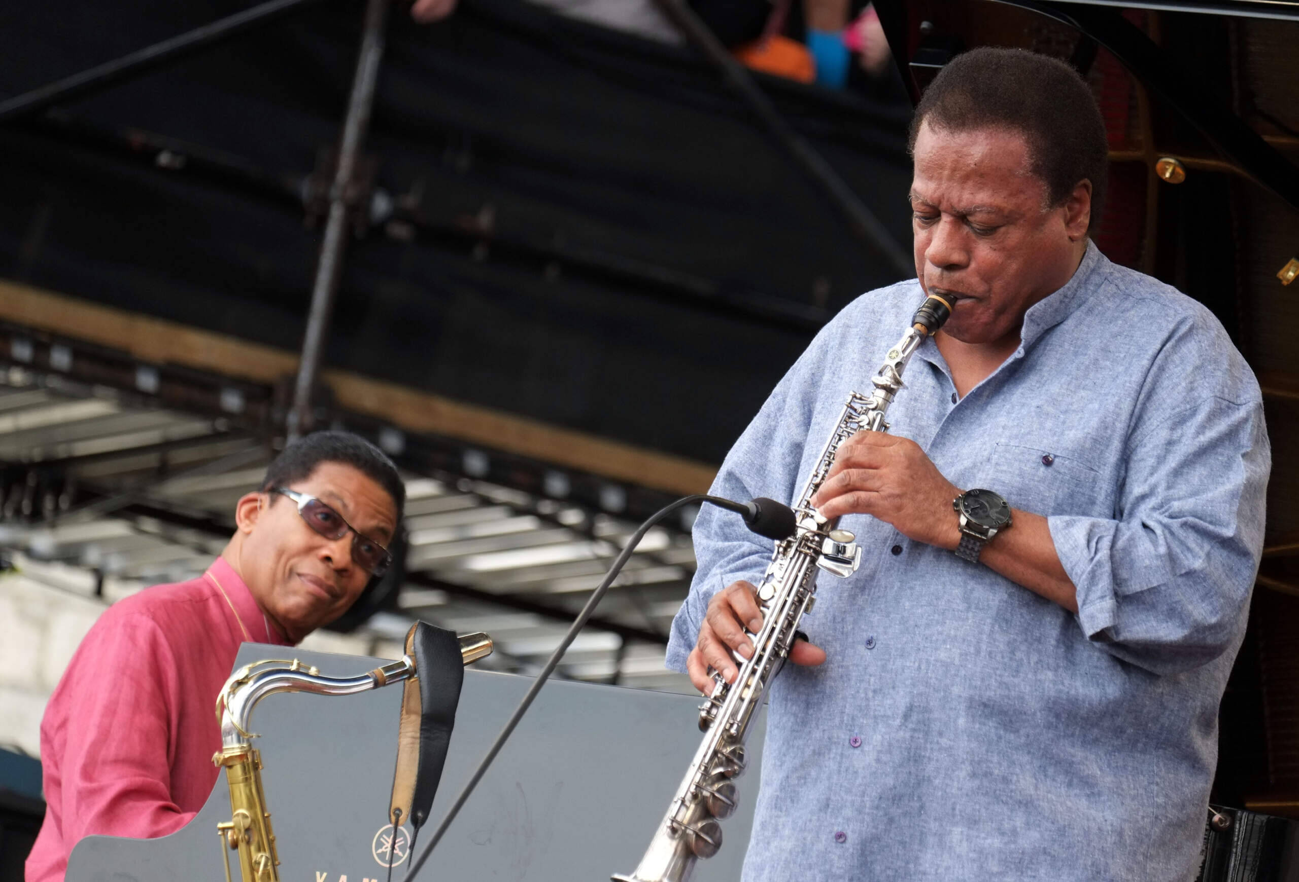 Herbie Hancock performs in honor of his friend and fellow musical titan ...