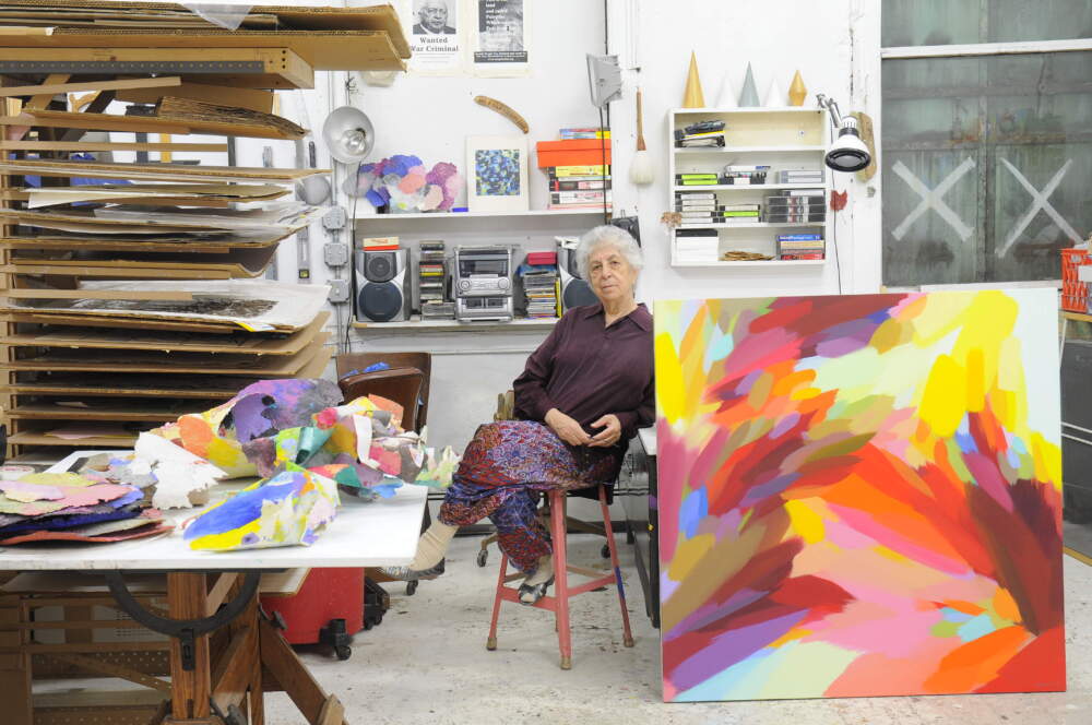 In the studio with artist Samia Halaby: Why she says painting 'isn't ...