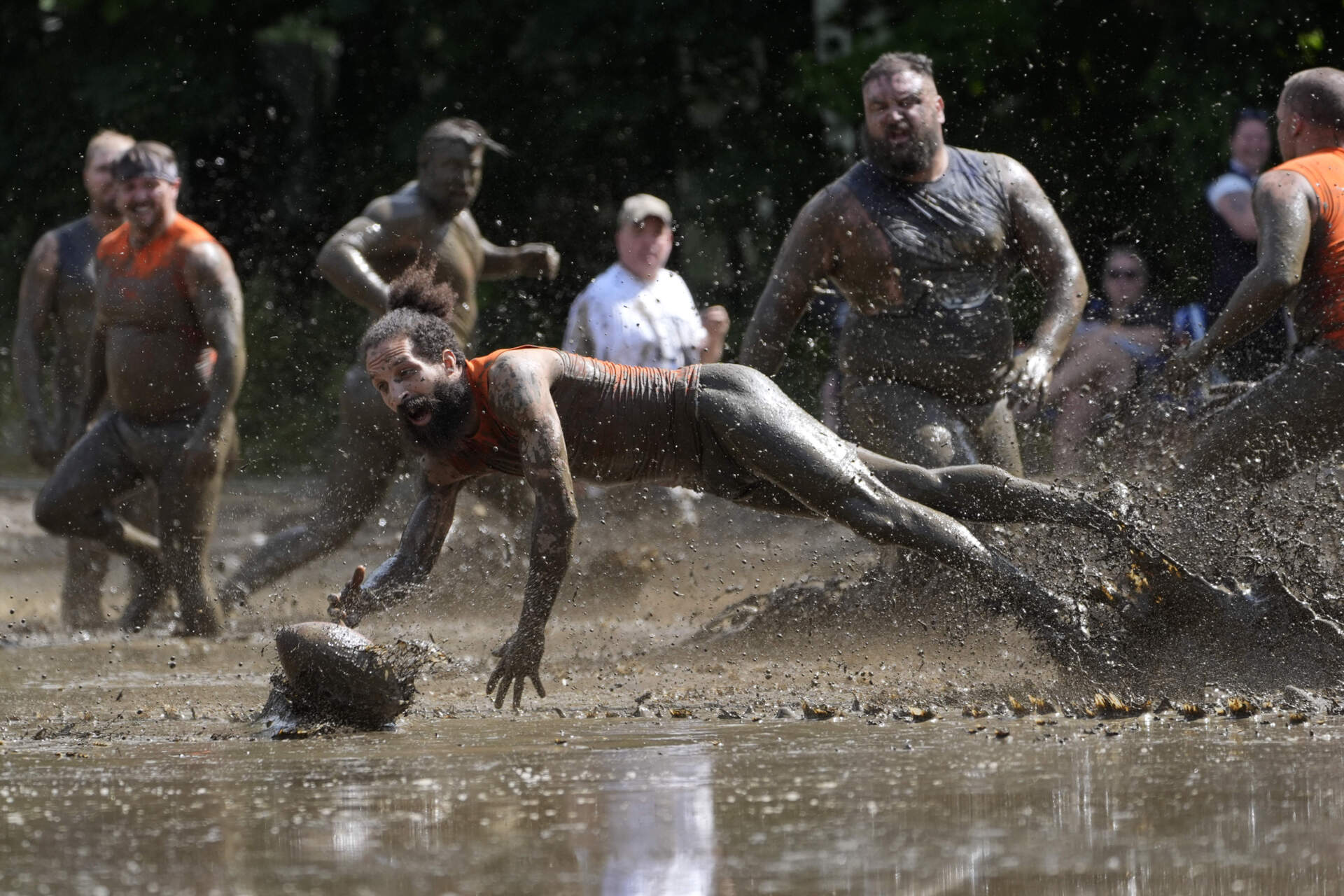Joy in Mud Bowl: N.H. football tournament celebrates 50 years of messy ...