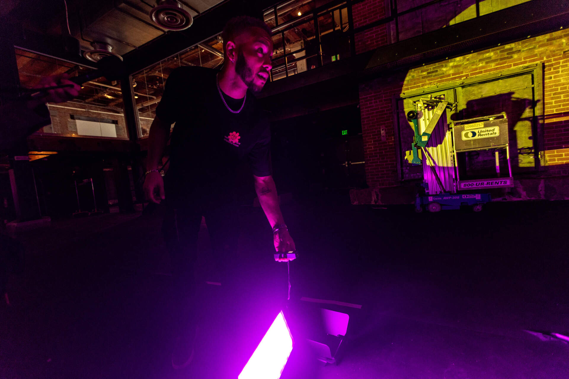 New media artist Caleb Hawkins sculpts with light | WBUR News