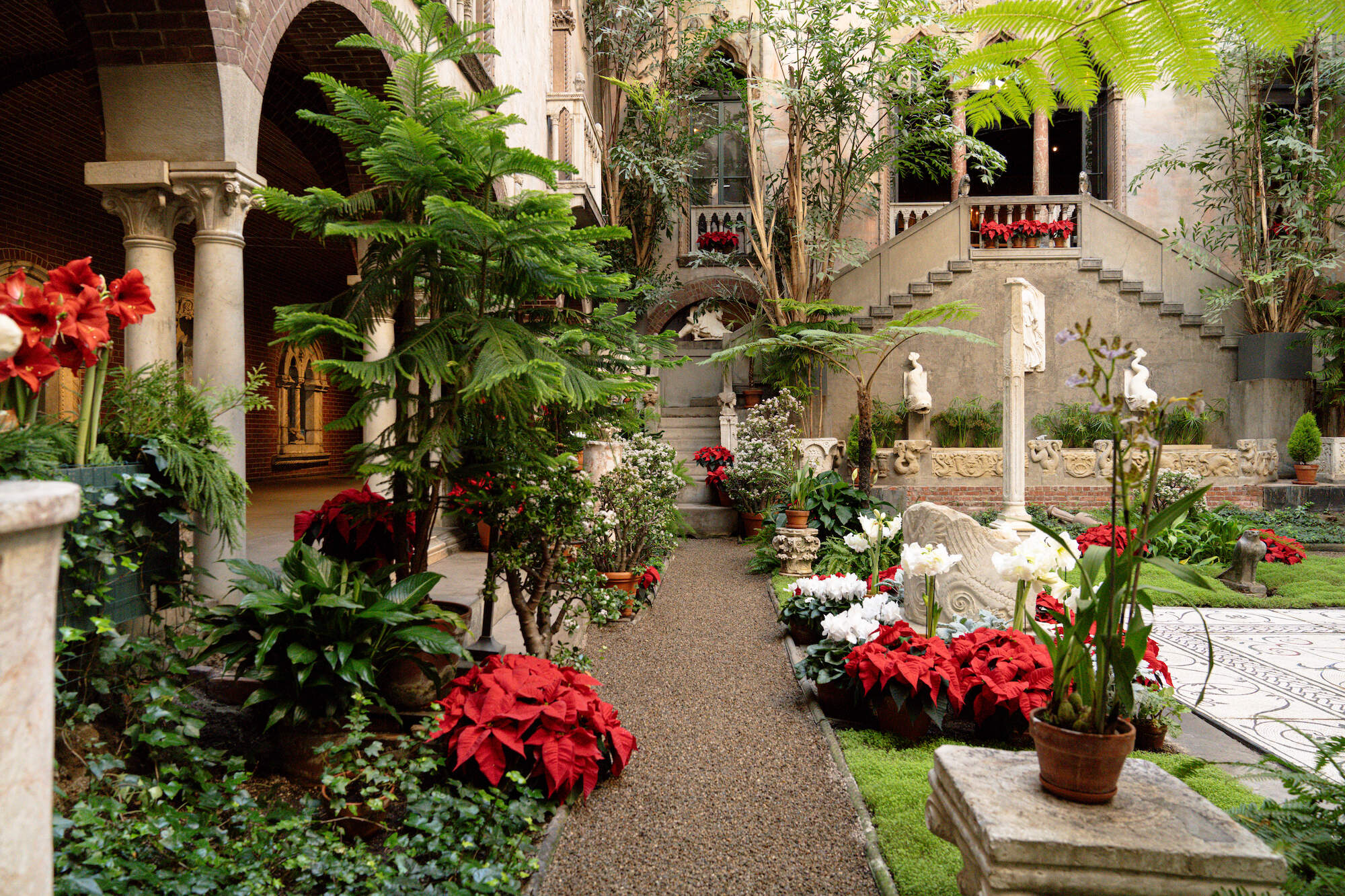 A feast for the eyes in the Gardner Museum’s holiday courtyard | WBUR News