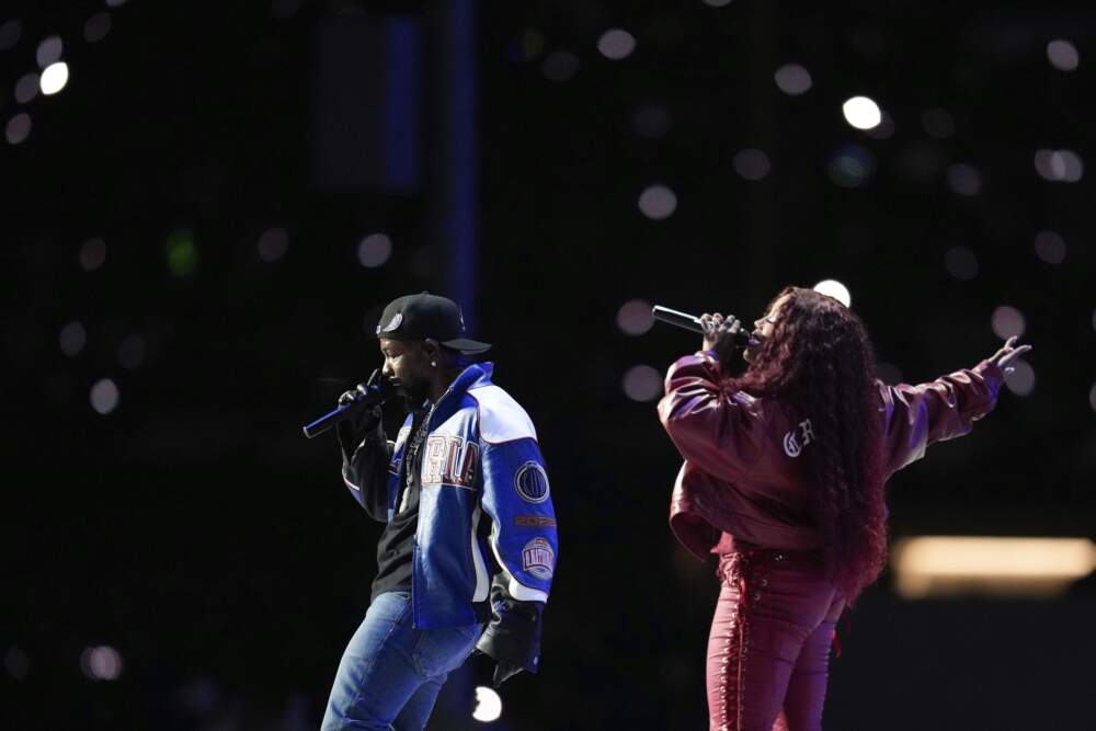 The layers behind Kendrick Lamar's halftime performance | Here & Now