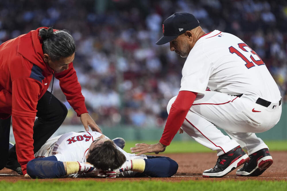 Red Sox first baseman Triston Casas out for rest of season after knee injury | WBUR News