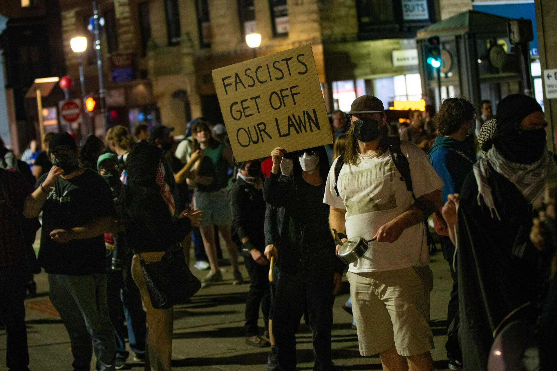 Charlie Kirk fans hold vigil in front of State House | WBUR News