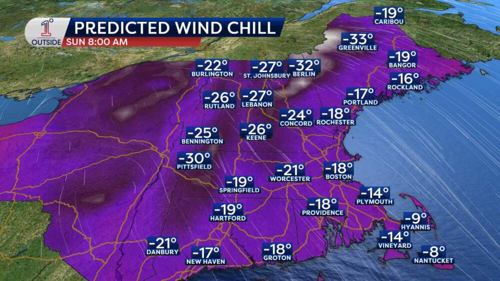 Subzero Super Bowl Sunday: Dangerously cold air will grip Mass ...