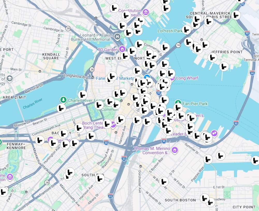 Boston has a new public bathroom map — just in time for the World Cup ...